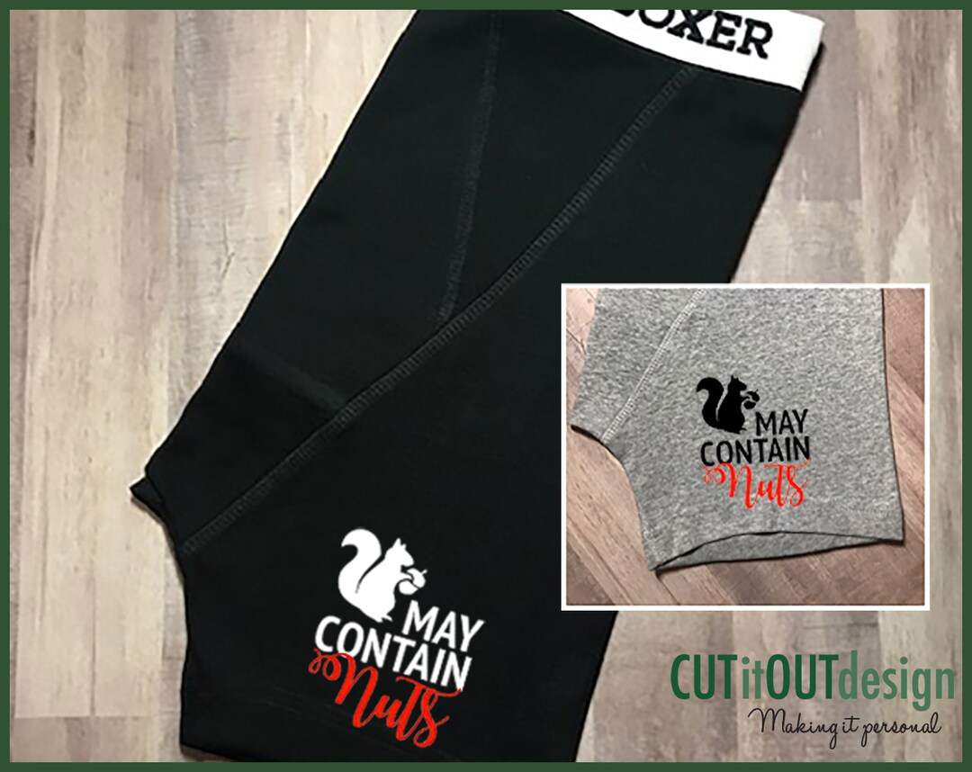Valentines Gift for Him, May Contain Nuts Boxer Briefs, Mens Funny Sexy ...
