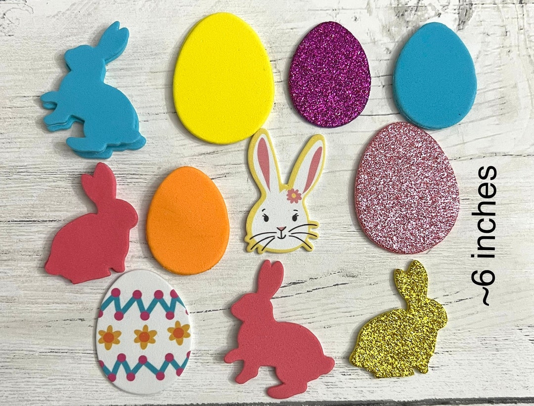 Foam Easter Stickers, 16 Foam Stickers, Diy Easter Decoration, Kids ...
