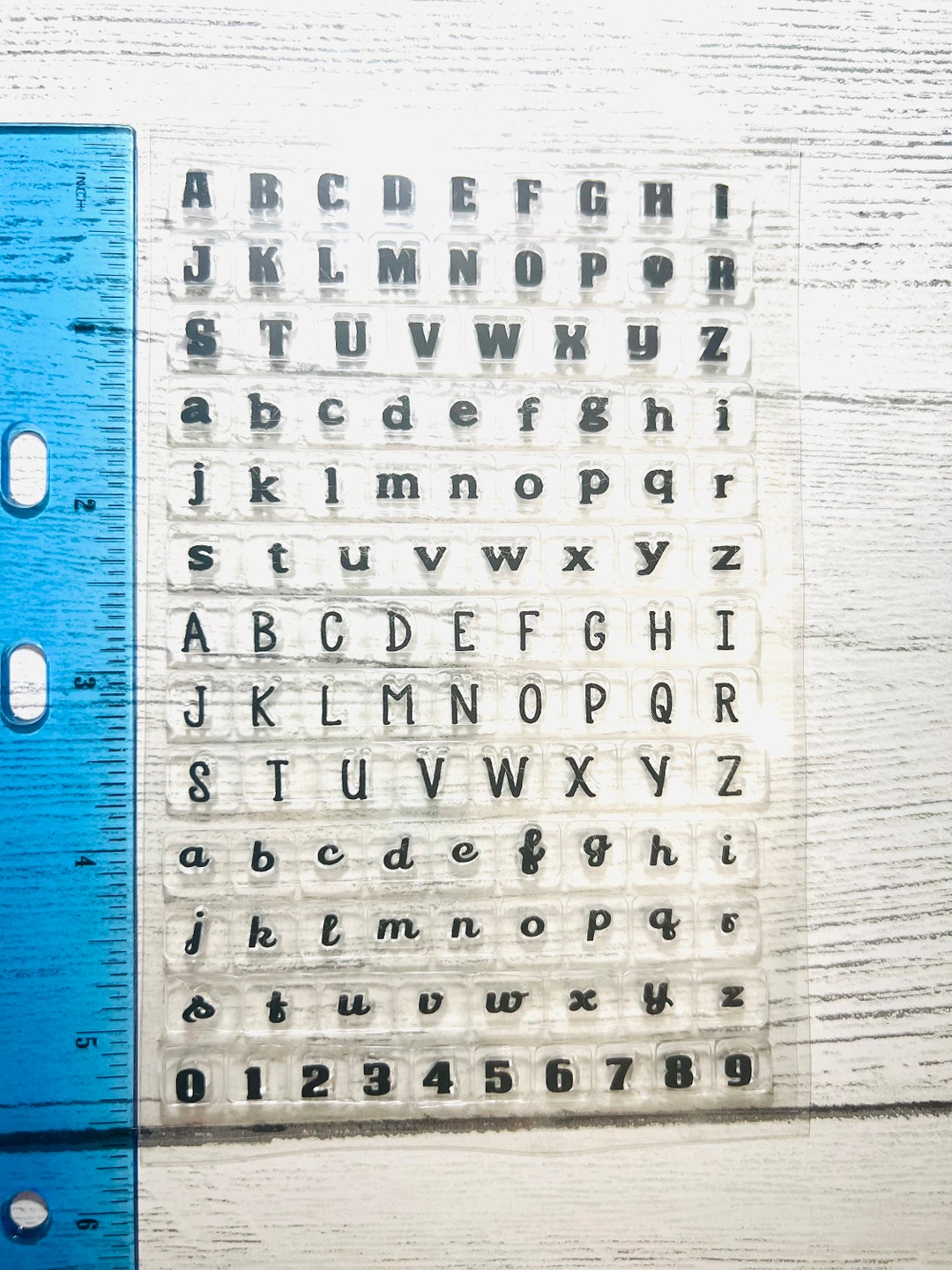 Alphabet Clear Stamp, Alphabet Stamp, Stamp - Etsy