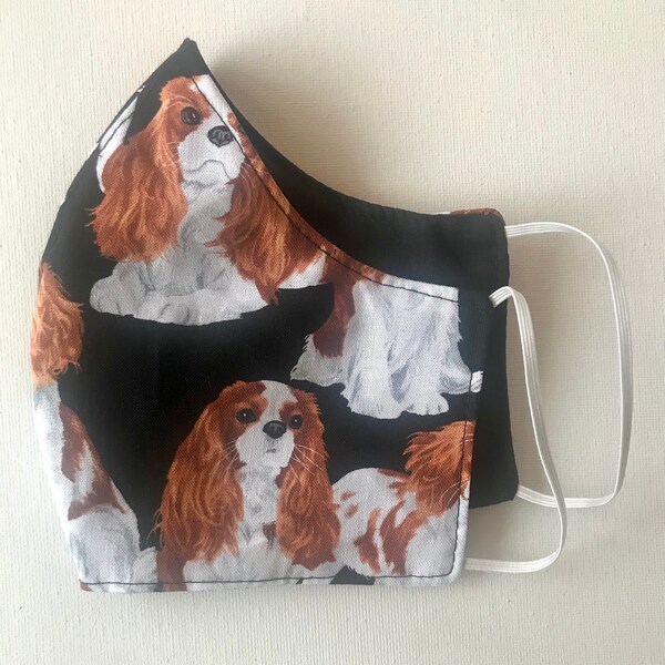 Cavalier King Charles Face Mask - Etsy