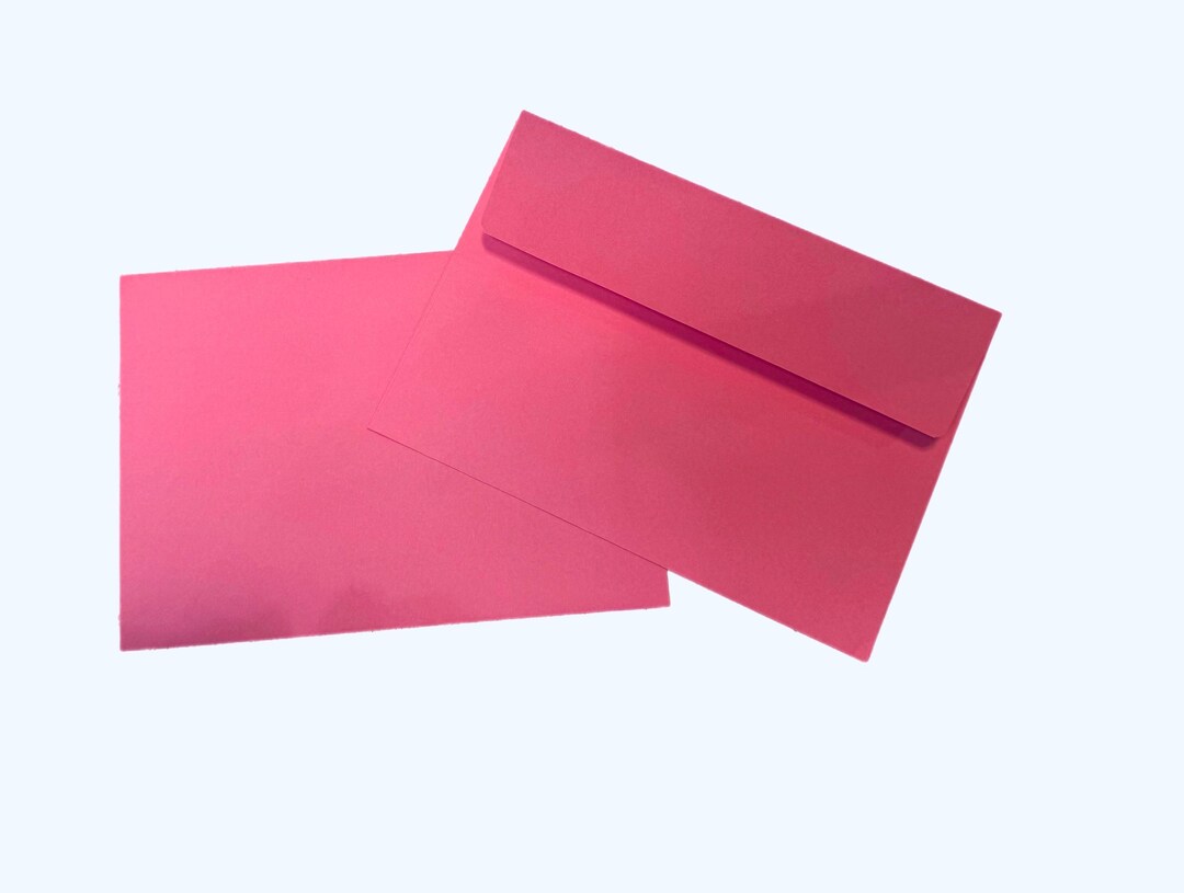 Pink Envelopes, Hot Pink Envelopes, 10 Envelopes - Etsy