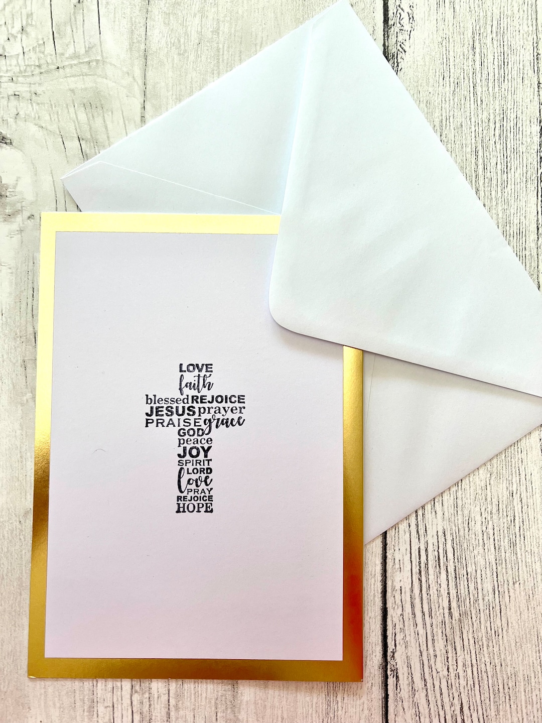 Jesus Loves You Card, Faith Card, Spiritual Card, Blank Inside Card - Etsy