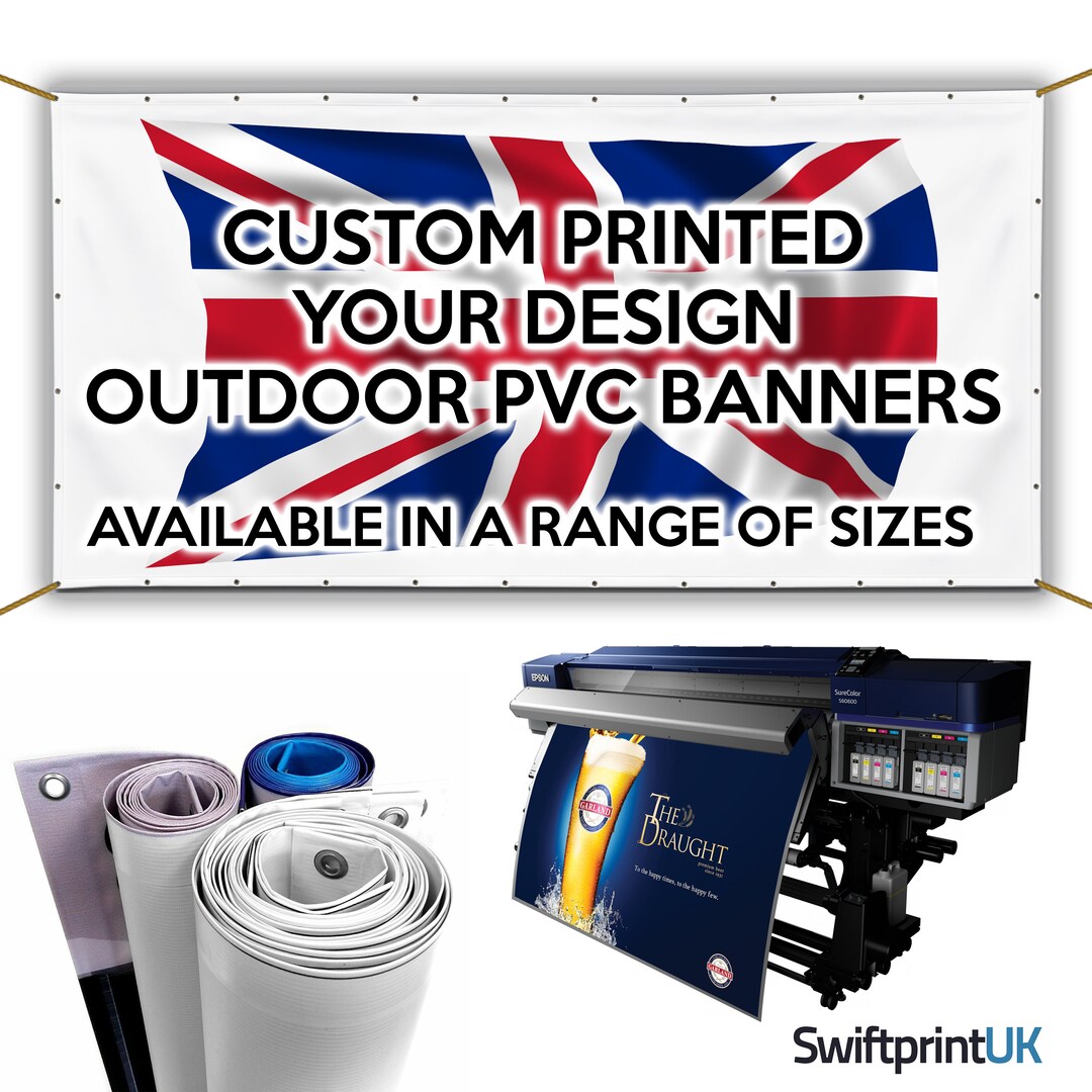 Outdoor Eyelet Banner PVC Printed Heavy Duty Custom Design PVC Banners ...