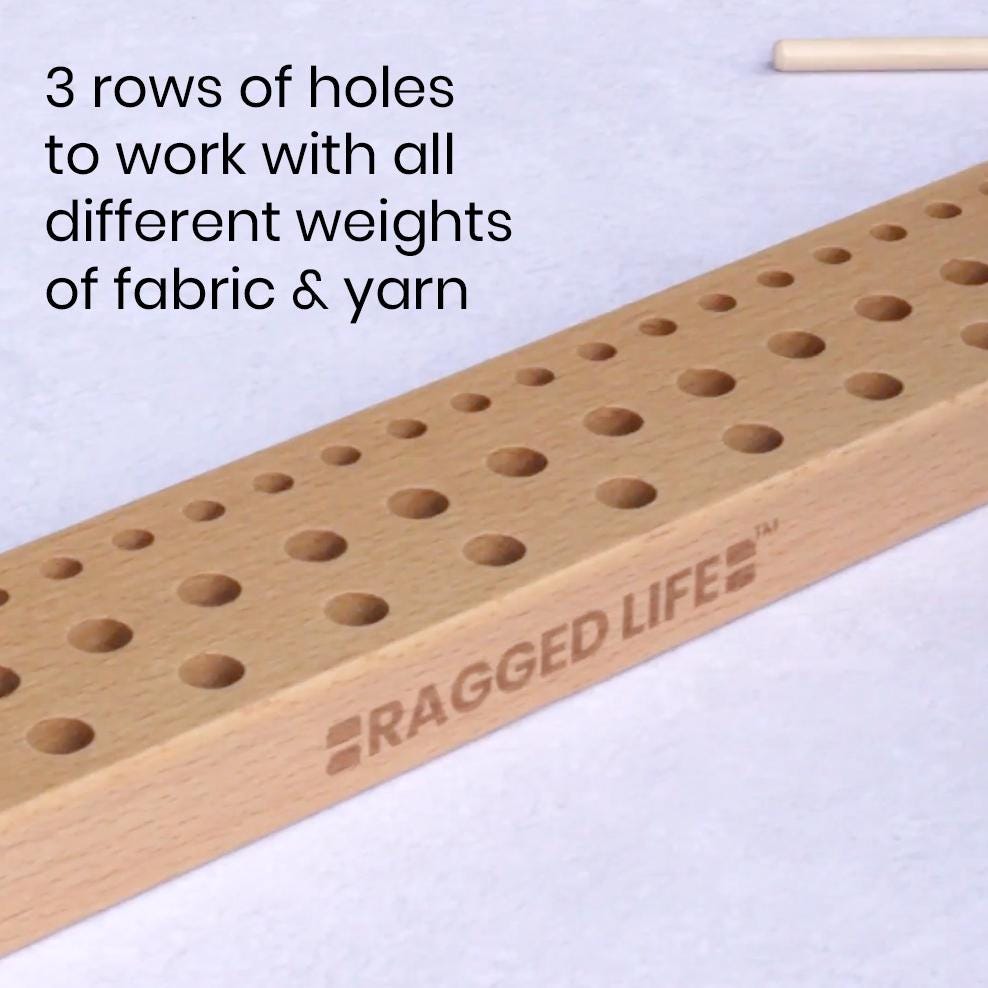 90cm Wooden Peg Loom Weaving Kit: Beginner Rug Making With Bag - Etsy