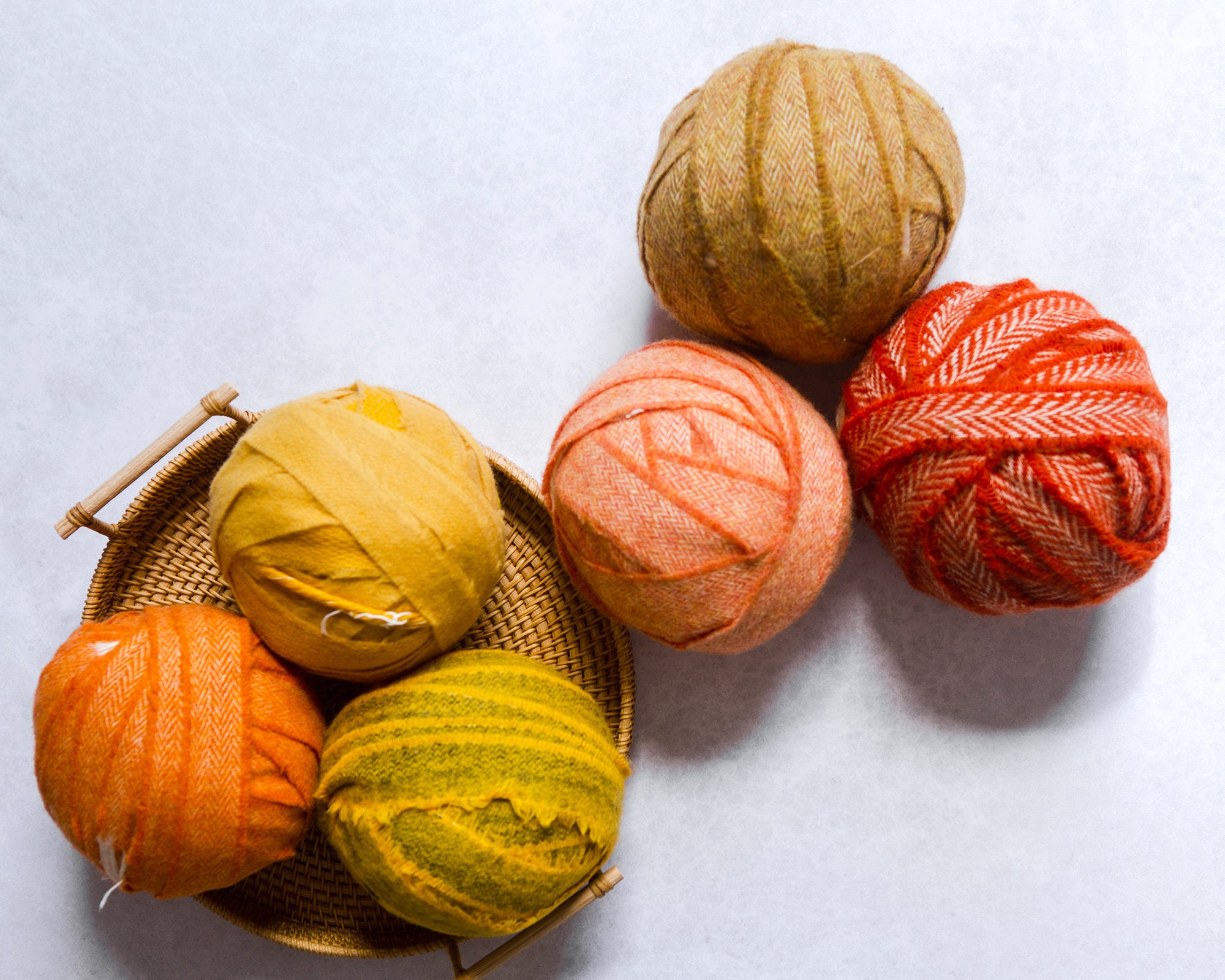 100% Wool Rag Rug Blanket Yarn Selvedge Edge Strips (red, Orange ...