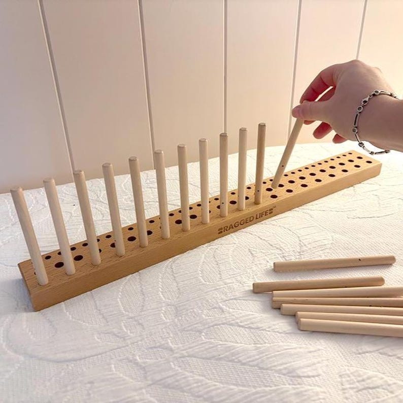 Peg Loom Weaving Starter Kit 50cm: DIY Eco Rugs & Crafts - Etsy