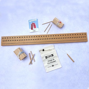 90cm Wooden Peg Loom Weaving Kit: Beginner Rug Making With Bag - Etsy
