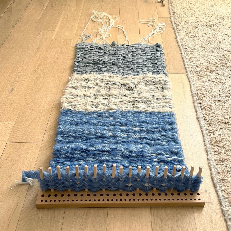 Peg Loom Weaving Starter Kit 50cm: DIY Eco Rugs & Crafts - Etsy
