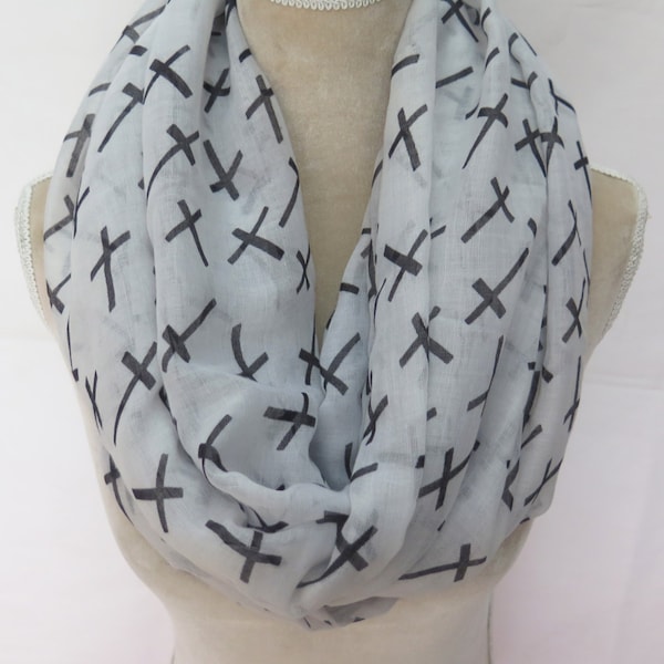 Cross Infinity Scarf - Etsy
