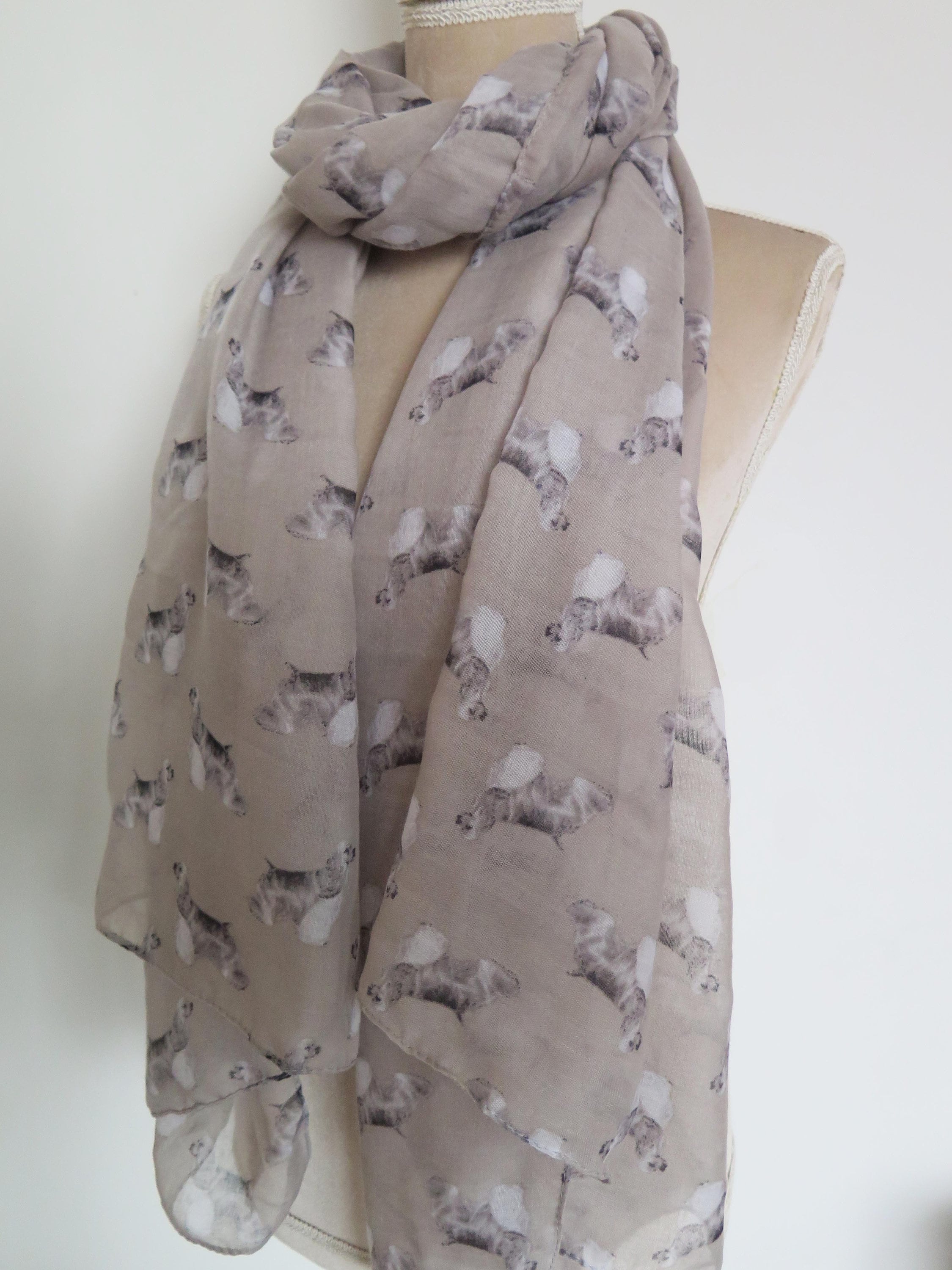 Cocker Spaniel Dog Print Infinity/oblong Scarf for Women Gift ...