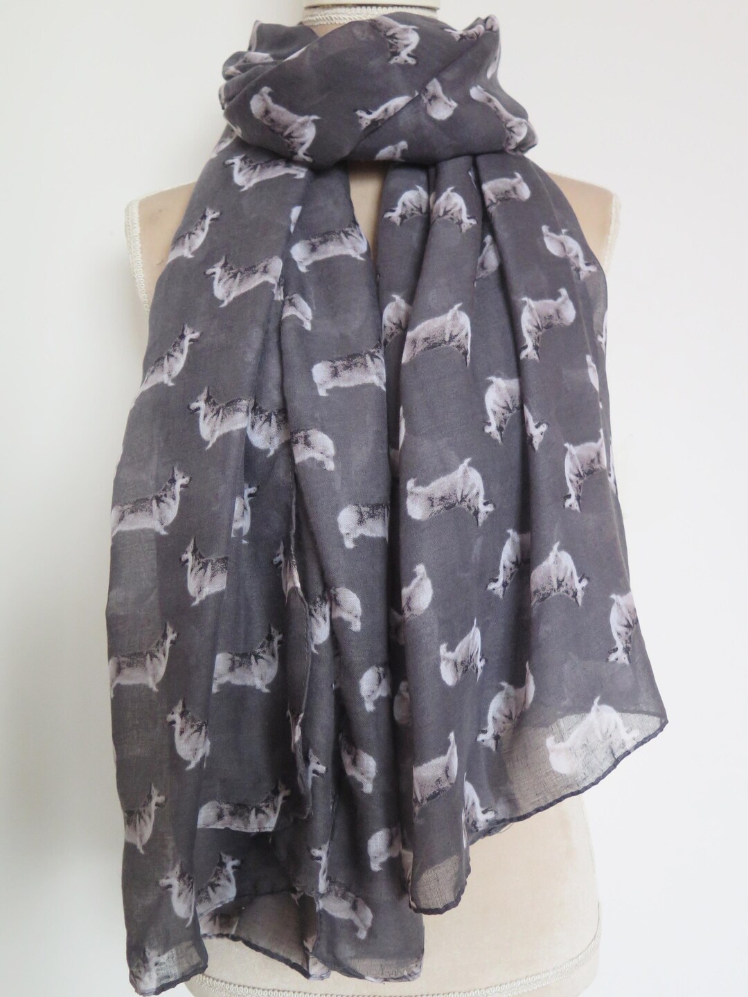 Pembroke Welsh Corgi Dog Print Infinity/oblong Scarf for Women Gift ...