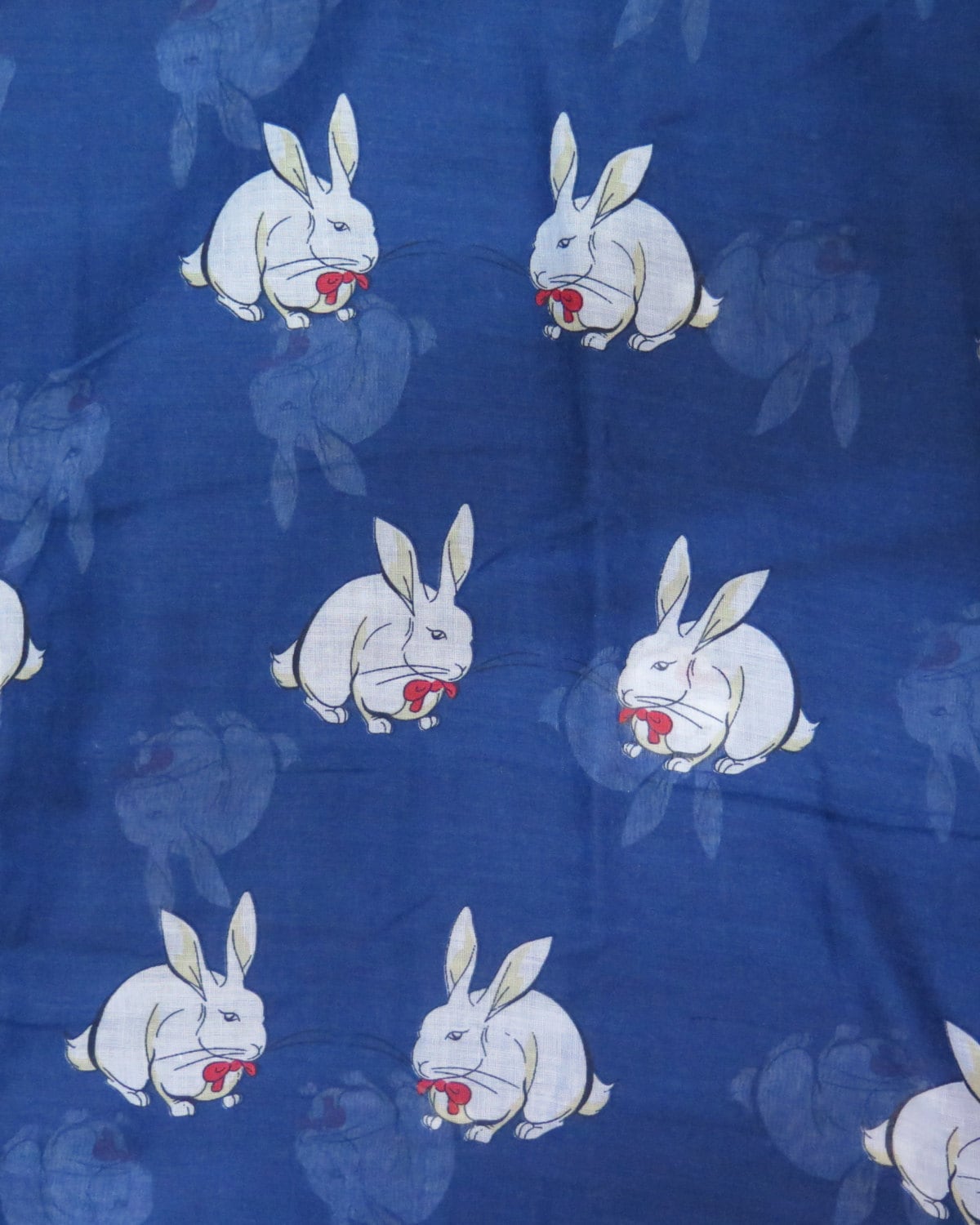 Navy Blue Rabbit Bunny Print Women's Infinity / Long Scarf Gift Ideas ...