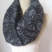 Black Constellation Print Infinity Loop Scarf Women's Accessories Gift ...