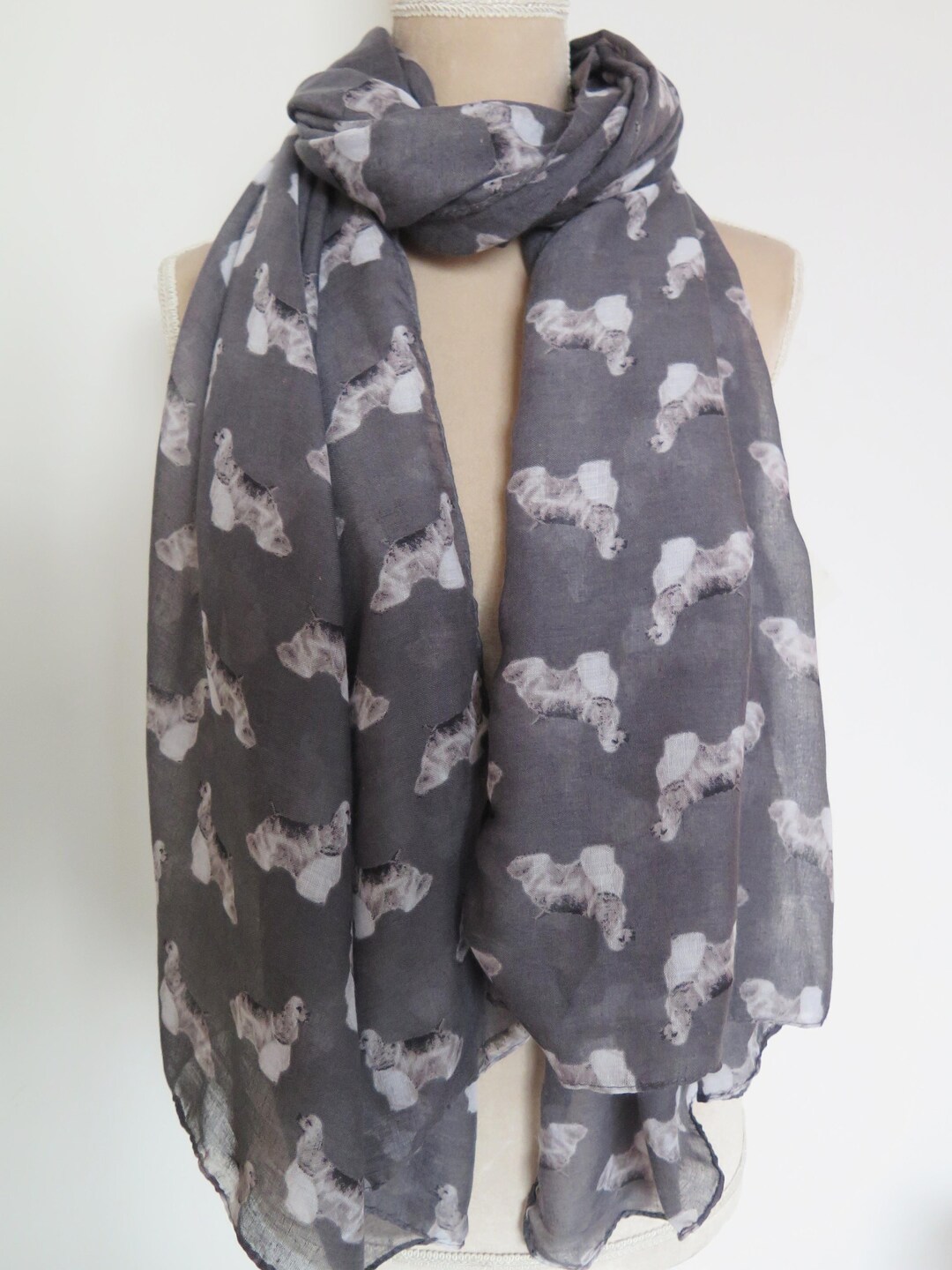 Cocker Spaniel Dog Print Infinity/oblong Scarf for Women Gift ...