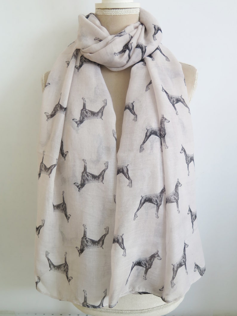 Doberman Pinscher Dog Print Infinity/oblong Scarf for Women | Etsy