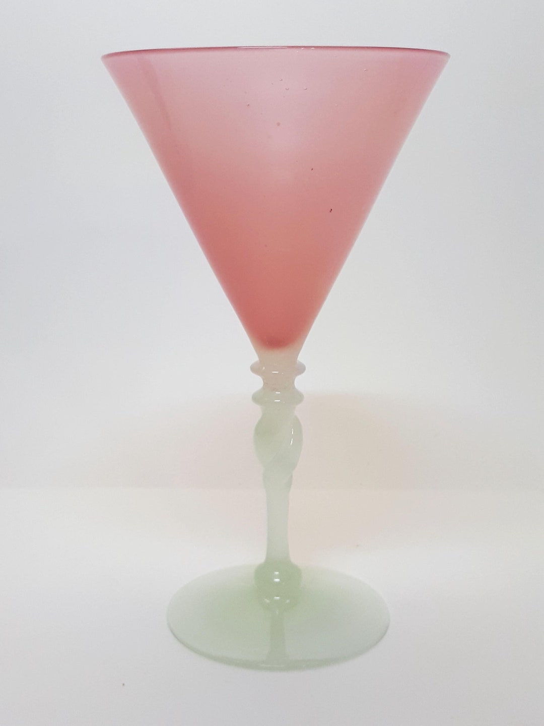 Steuben Art Deco Cocktail Wine Glass - Carder Era Pink Rosaline Jade ...