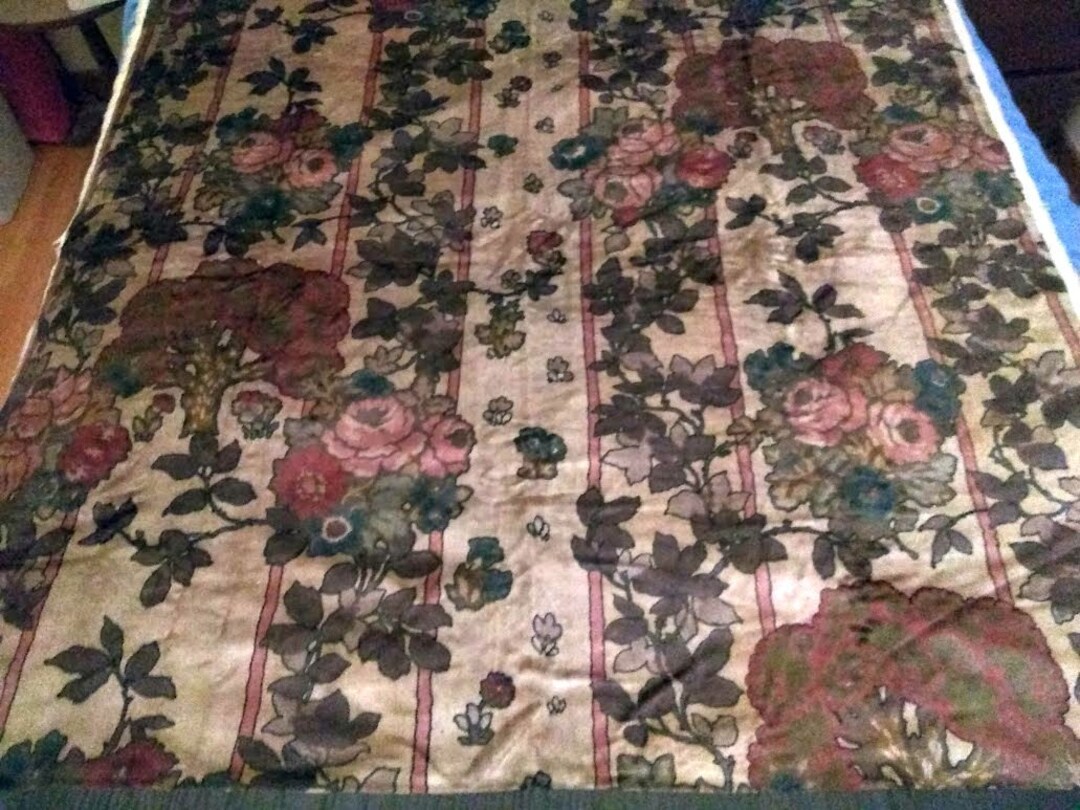 Antique Velvet Upholstery Fabric Piece 53 X 48 Arts & Crafts Era - Etsy