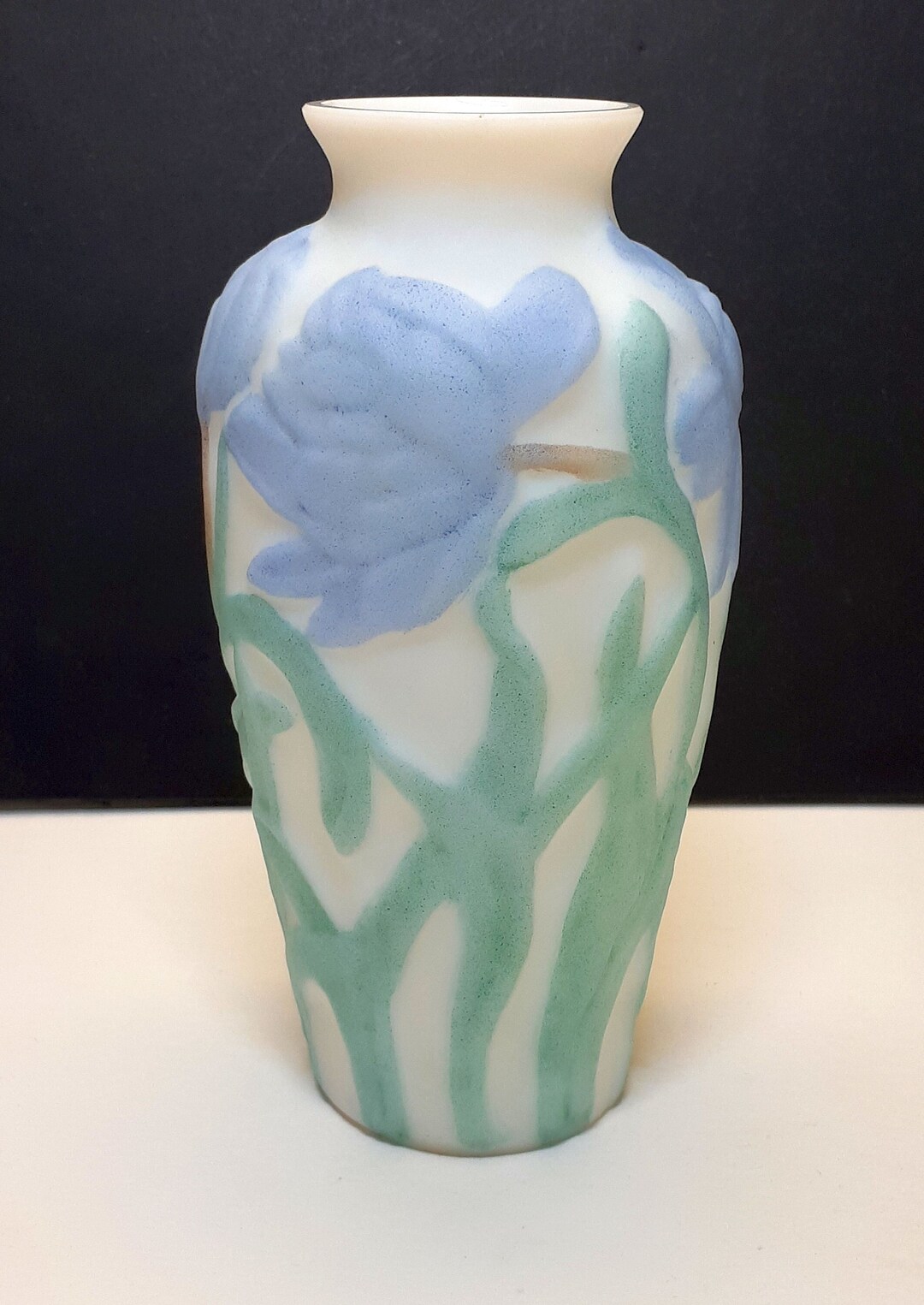 Phoenix Consolidated Glass Vase - Vintage Poppy Pattern - 6 Inch - Etsy