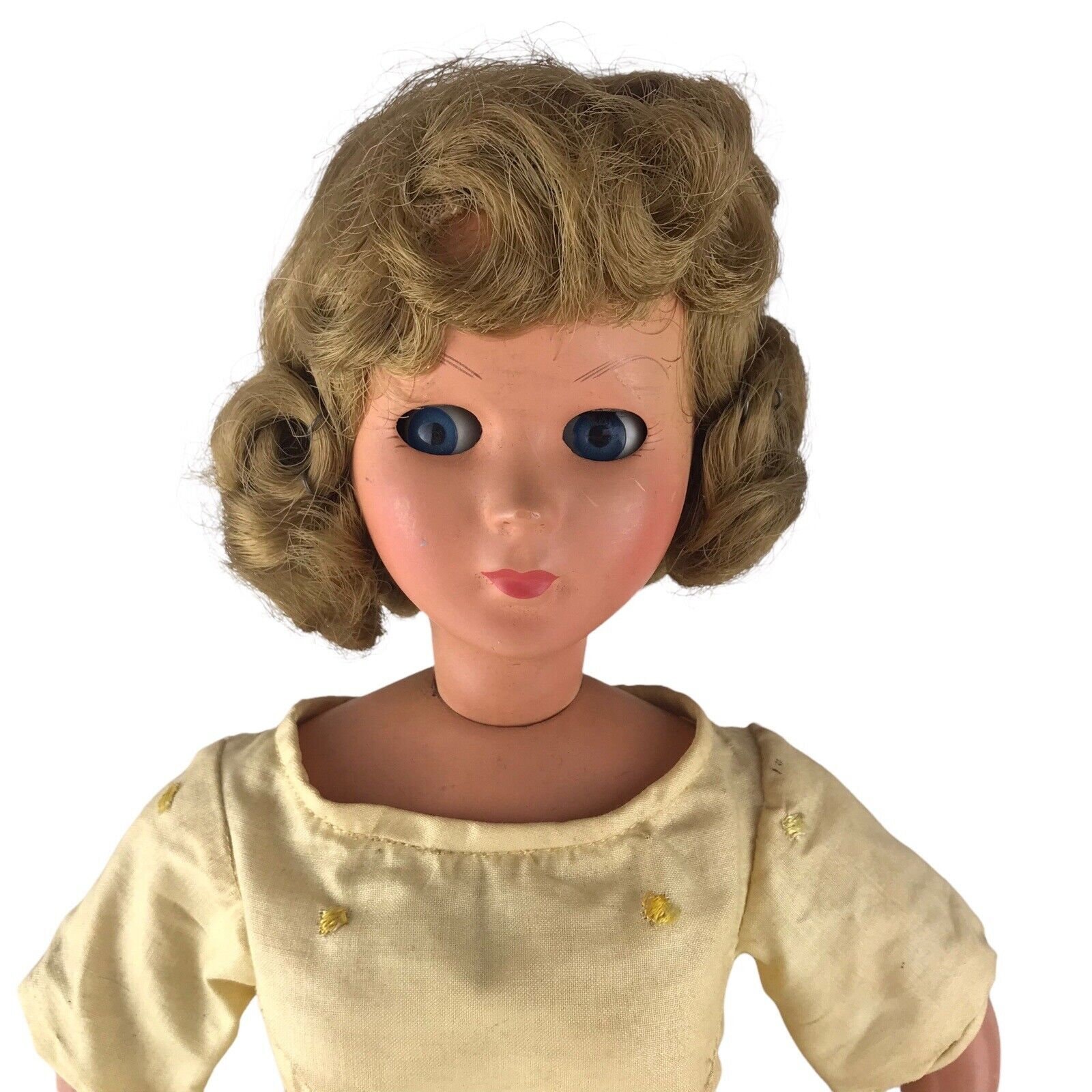 Bonomi Italy Hard Plastic Flirty Eye Fashion Girl Doll 19-1/2 Vintage ...
