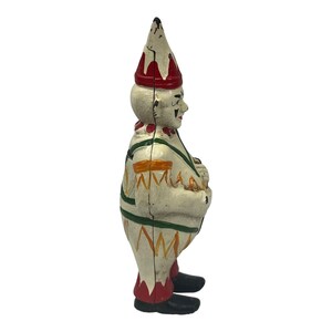 Antique AC Williams Cast Iron 1908 Circus Clown Penny Still Bank Jester ...