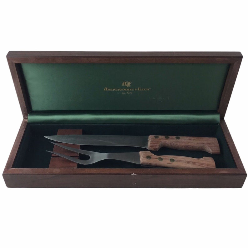 Vintage Abercrombie & Fitch Sabatier Jeune France Meat Carving Set ...