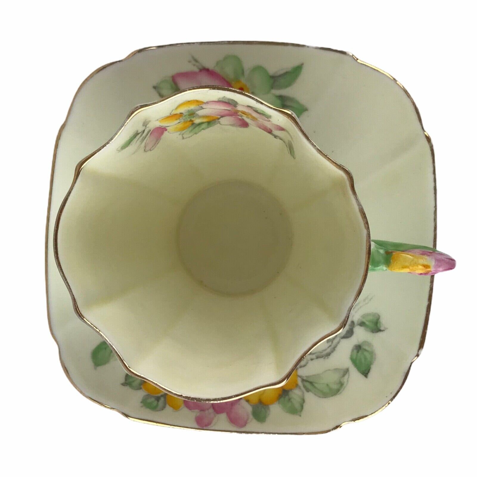 Vintage Paragon England Figural Apple Blossom Handle Teacup & Saucer ...