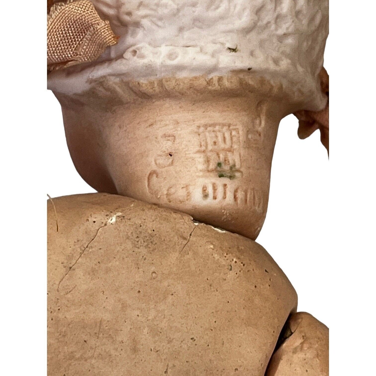 Antique 8-1/2 Gebruder Heubach Doll Bisque Bonnet Head Germany ...