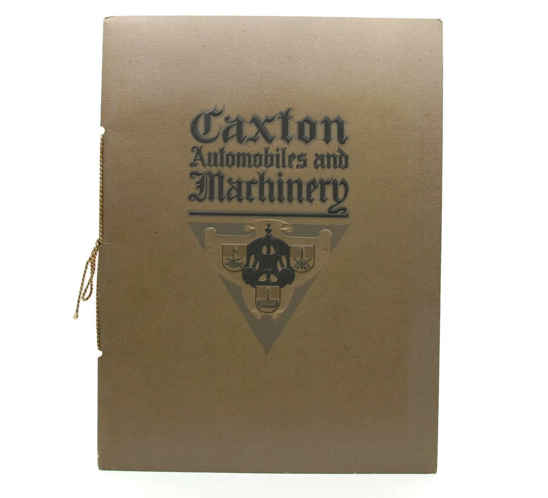 Folleto de Ilustraciones de Automóviles y Maquinaria de Caxton Company ...