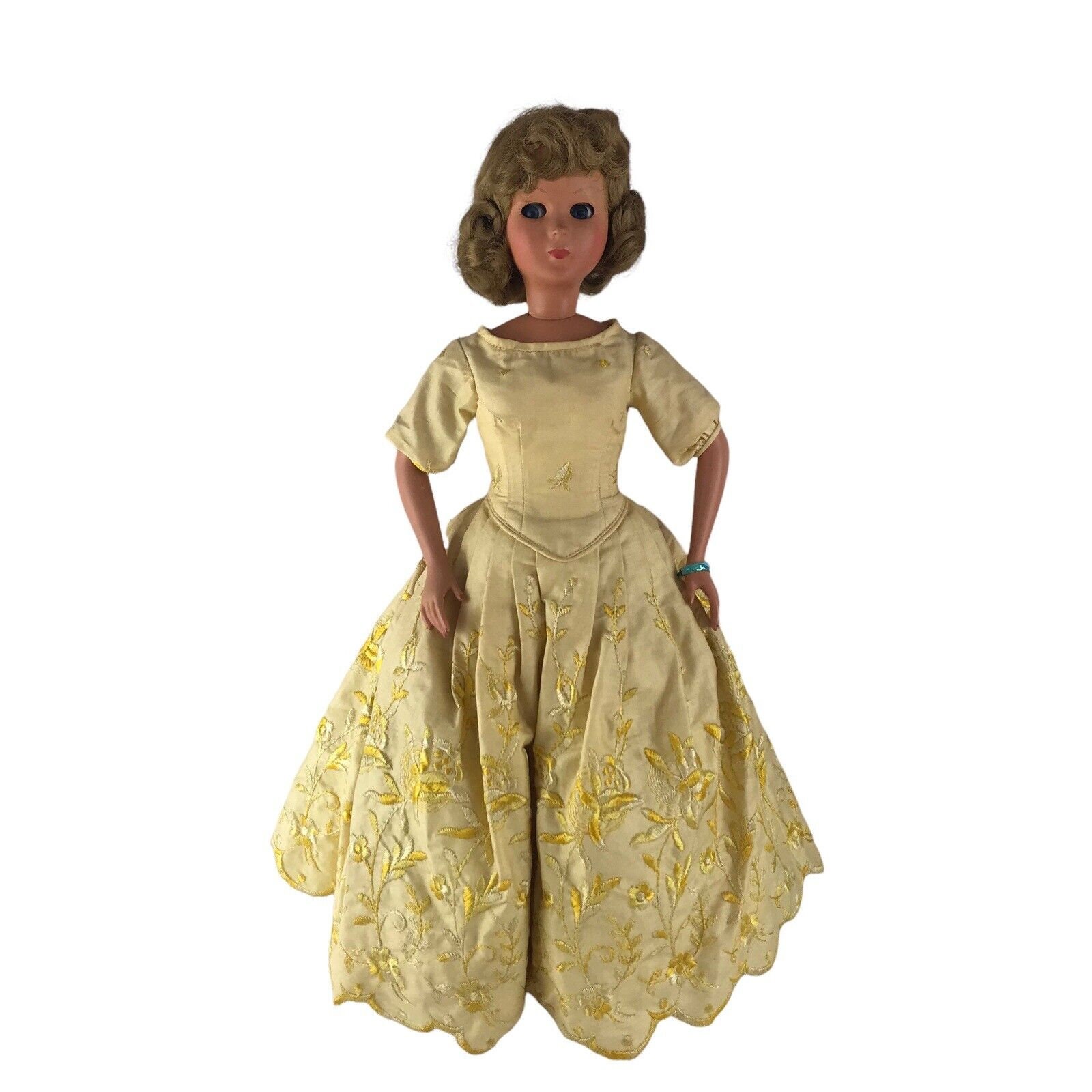 Bonomi Italy Hard Plastic Flirty Eye Fashion Girl Doll 19-1/2 Vintage ...