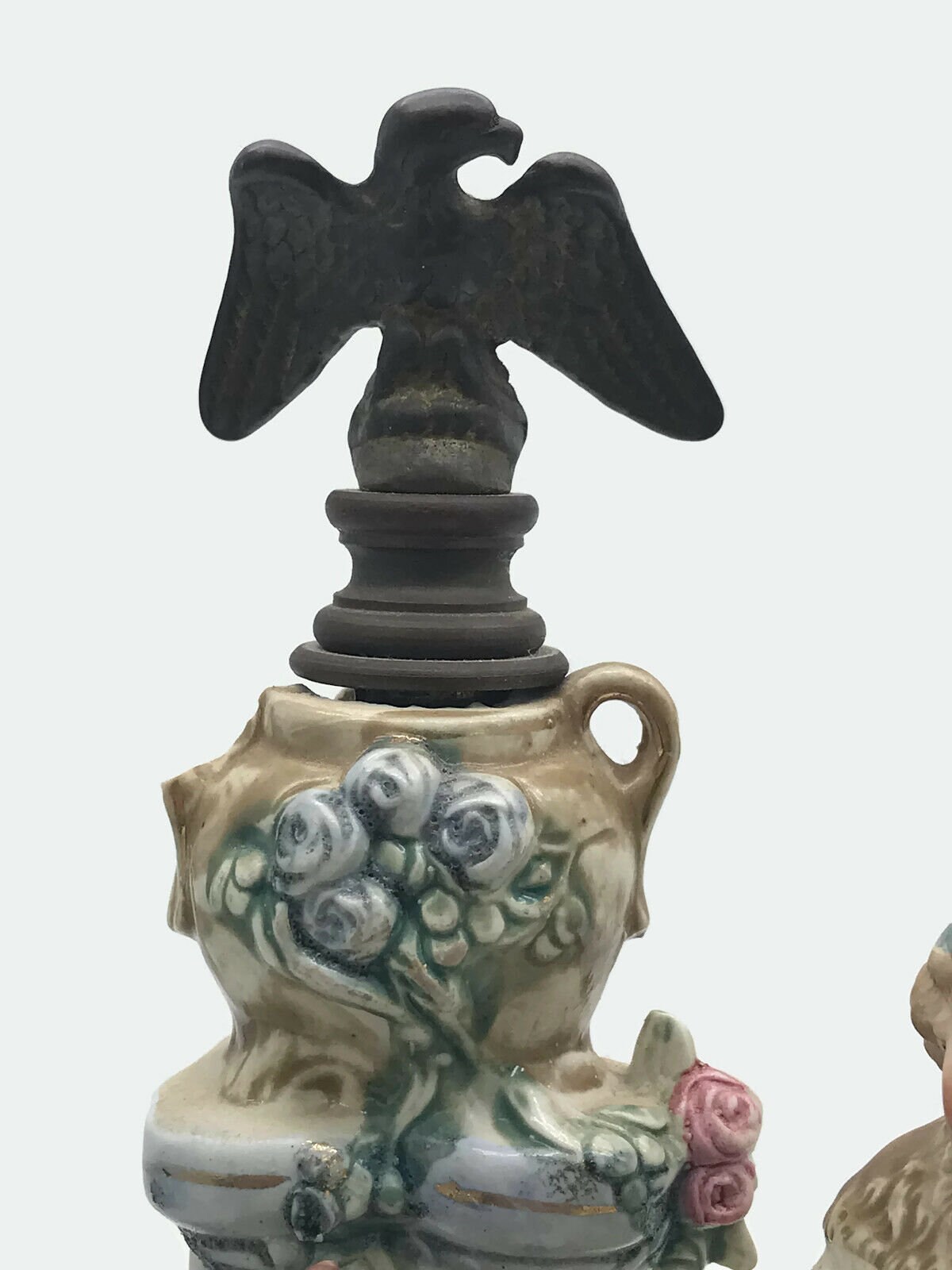 Antique German Porcelain Bisque Figurine Bear With Muzzle Children ...