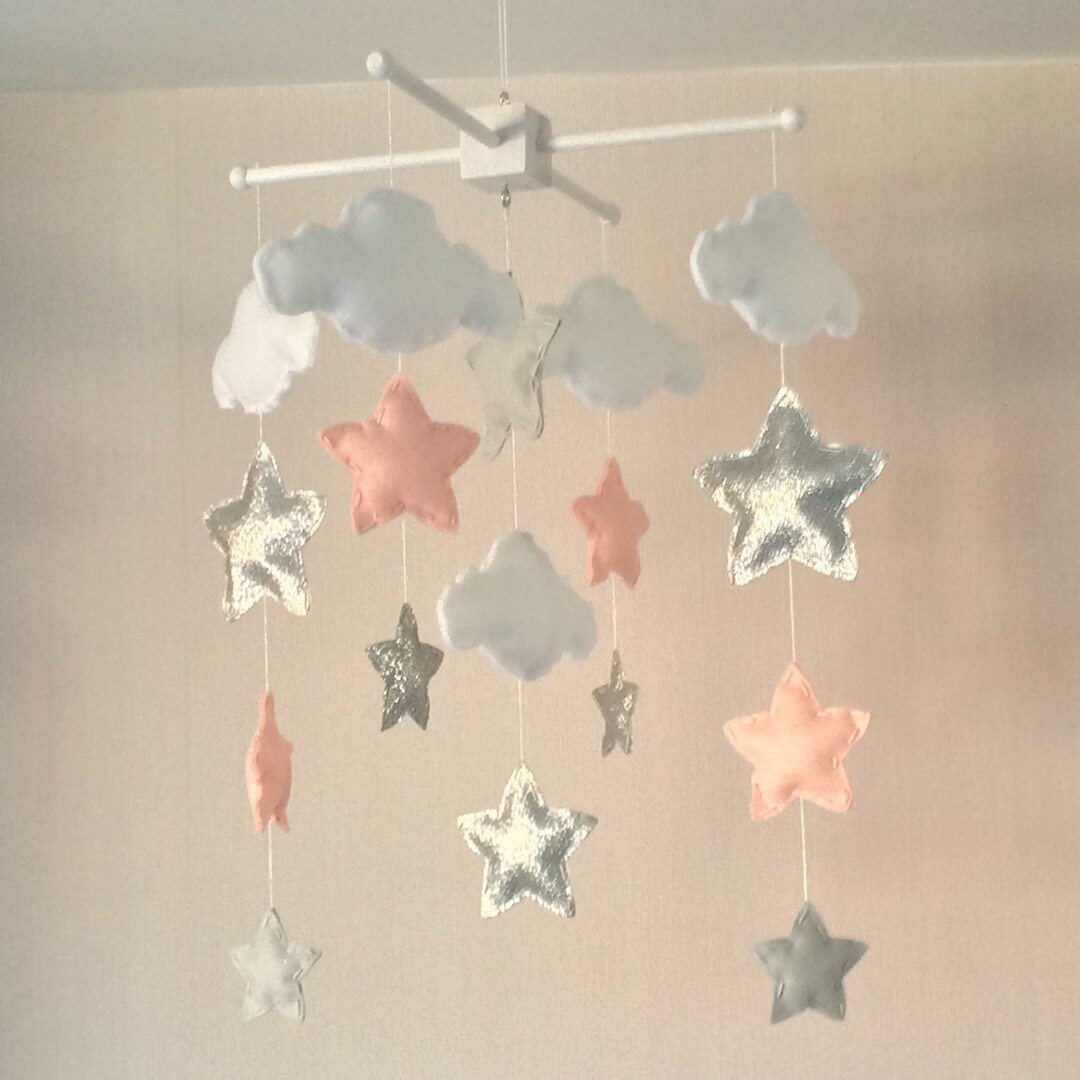 Baby Mobile Baby Girl Mobile Cot Mobile Star Mobile - Etsy