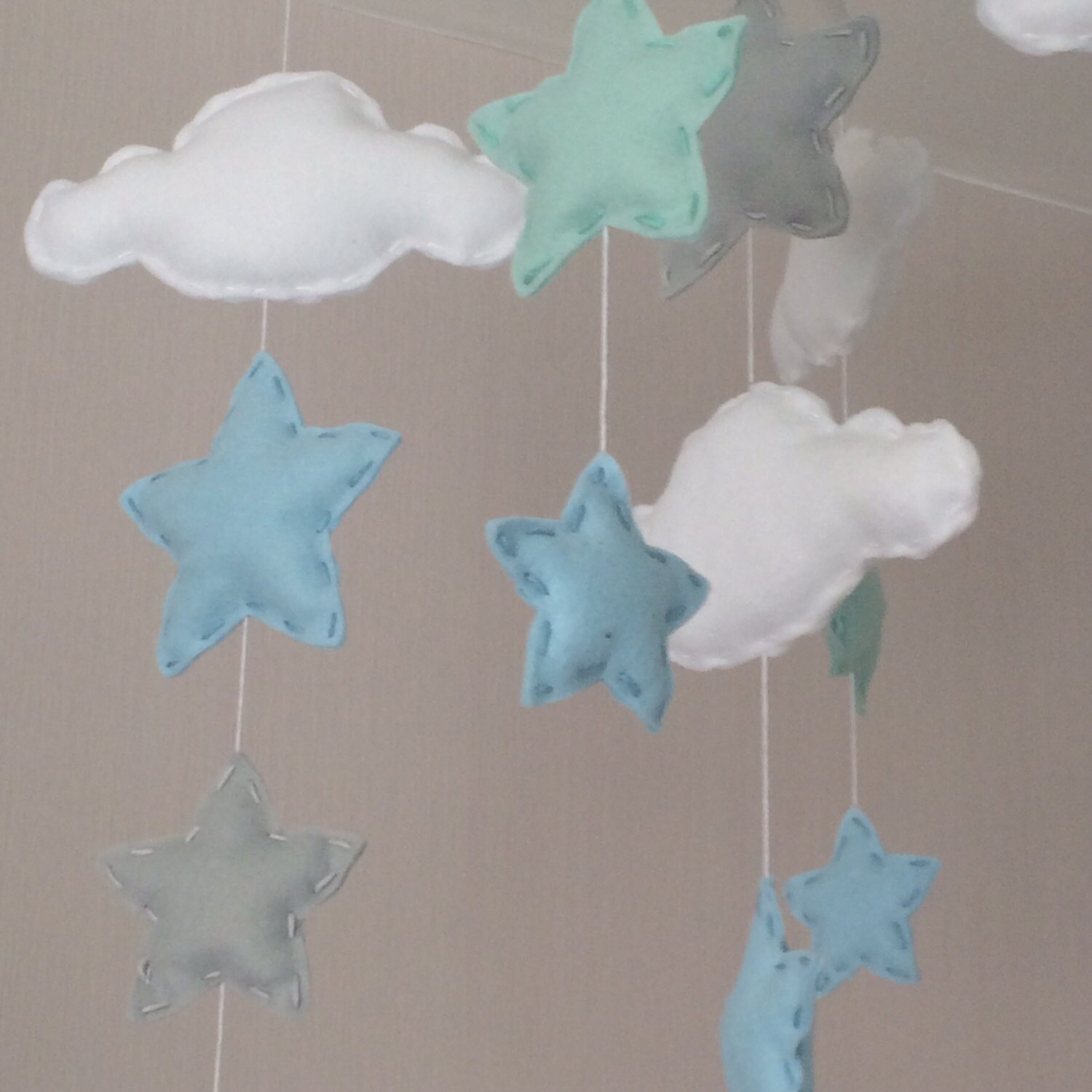 Baby Mobile Cot Mobile Clouds and Stars Cloud Mobile - Etsy UK