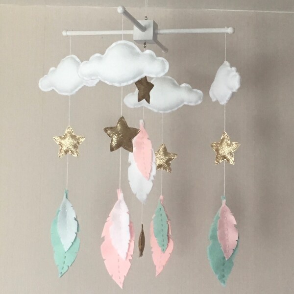 Feather Mobile - Etsy