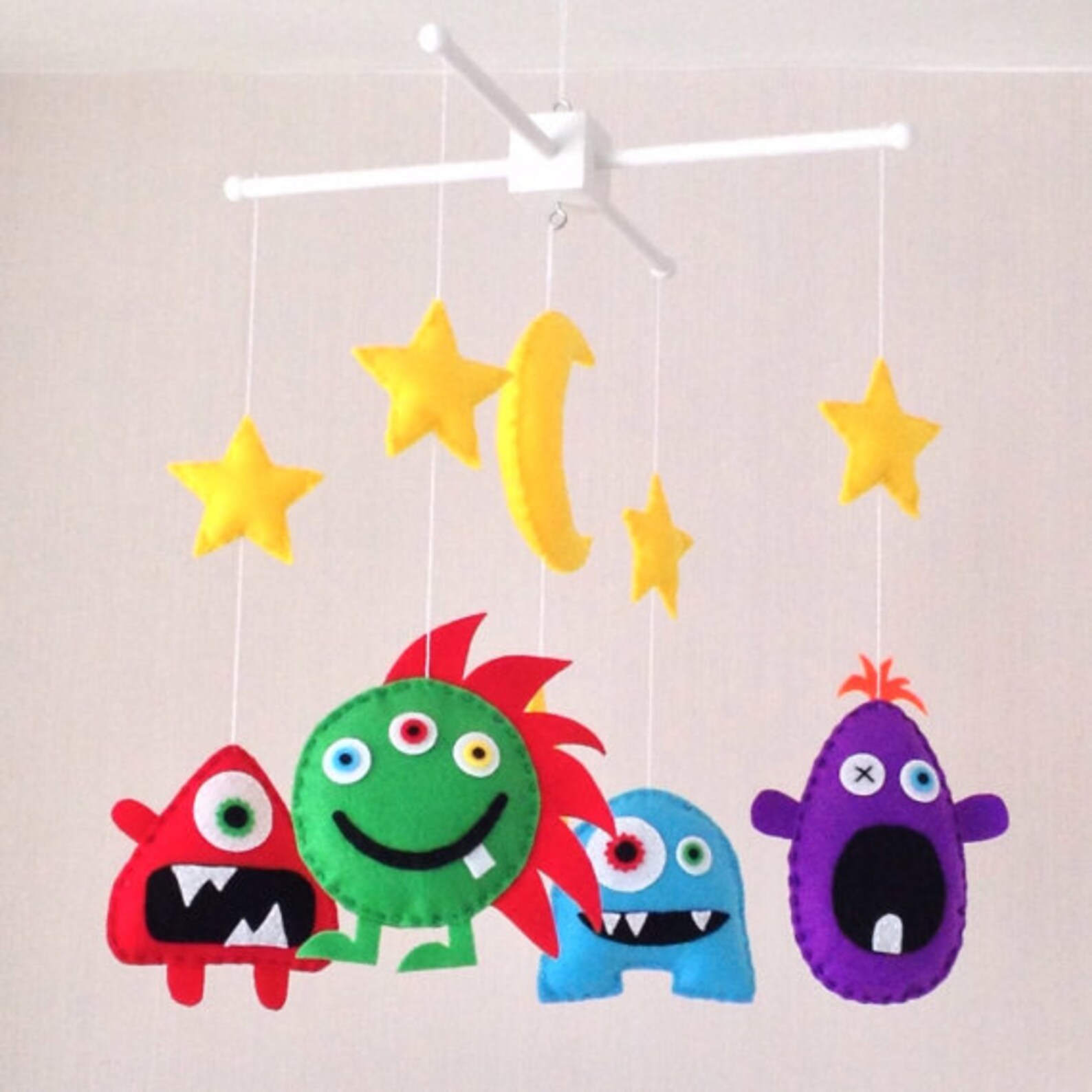 Baby Mobile Monster Mobile Alien Mobile Cot Mobile Nursery Decor Alien ...