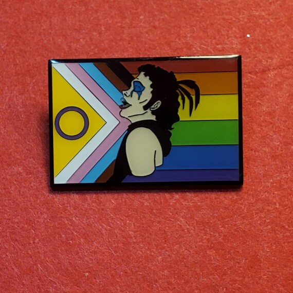 Dr Franknfurter Pin Tim Curry Enamel Pin Pride Flag - Etsy
