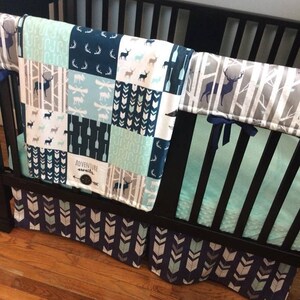 Custom Crib Bedding Set Made to Order Baby Boy Bedding set | Etsy