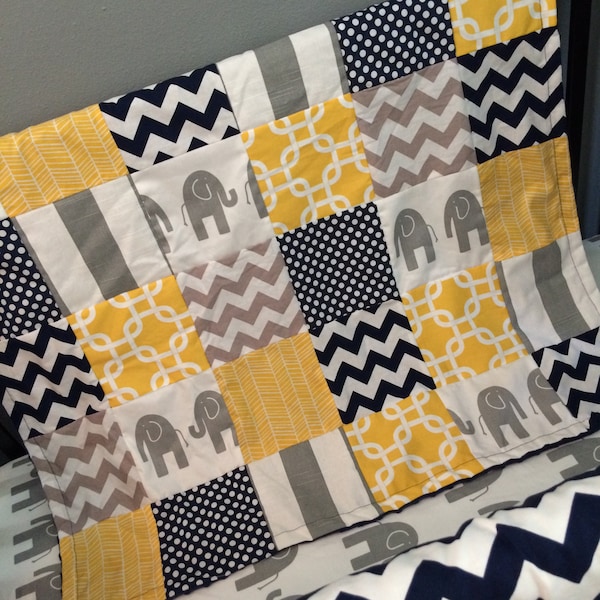 Yellow Grey Chevron - Etsy