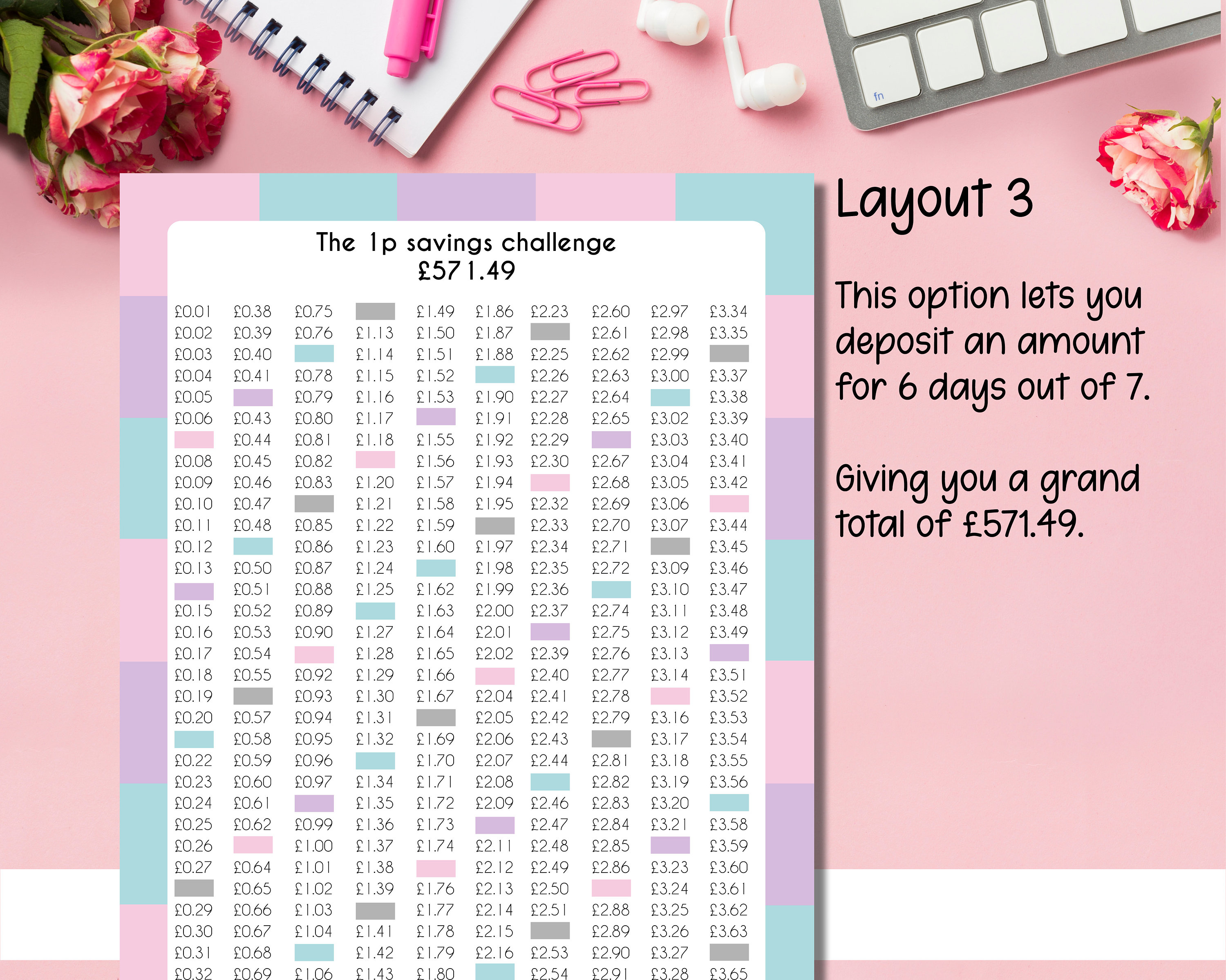 1p Saving Challenge Printable PDF 365 Days Of Saving Coin Saving 1p-saving-challenge-printable-pdf-365-days-of-saving-coin-saving