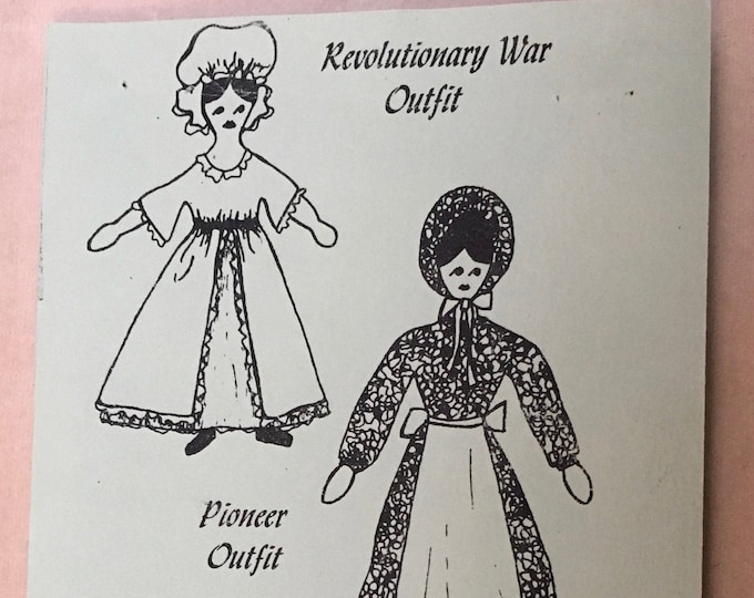 Clothing Pattern for Vintage colonial Souvenir - Etsy