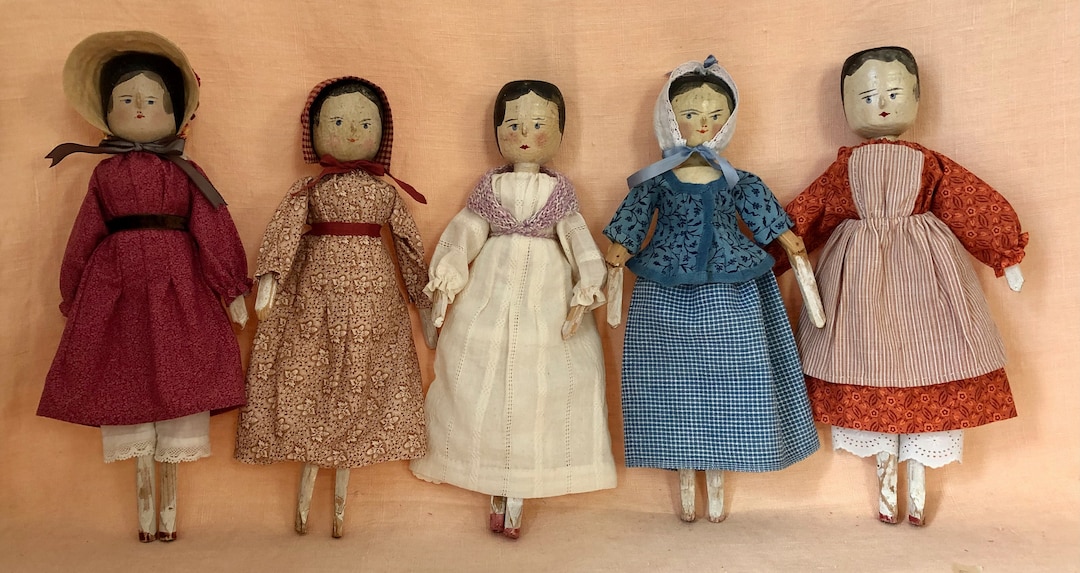 Well Dressed Penny Wooden Dolls - Etsy