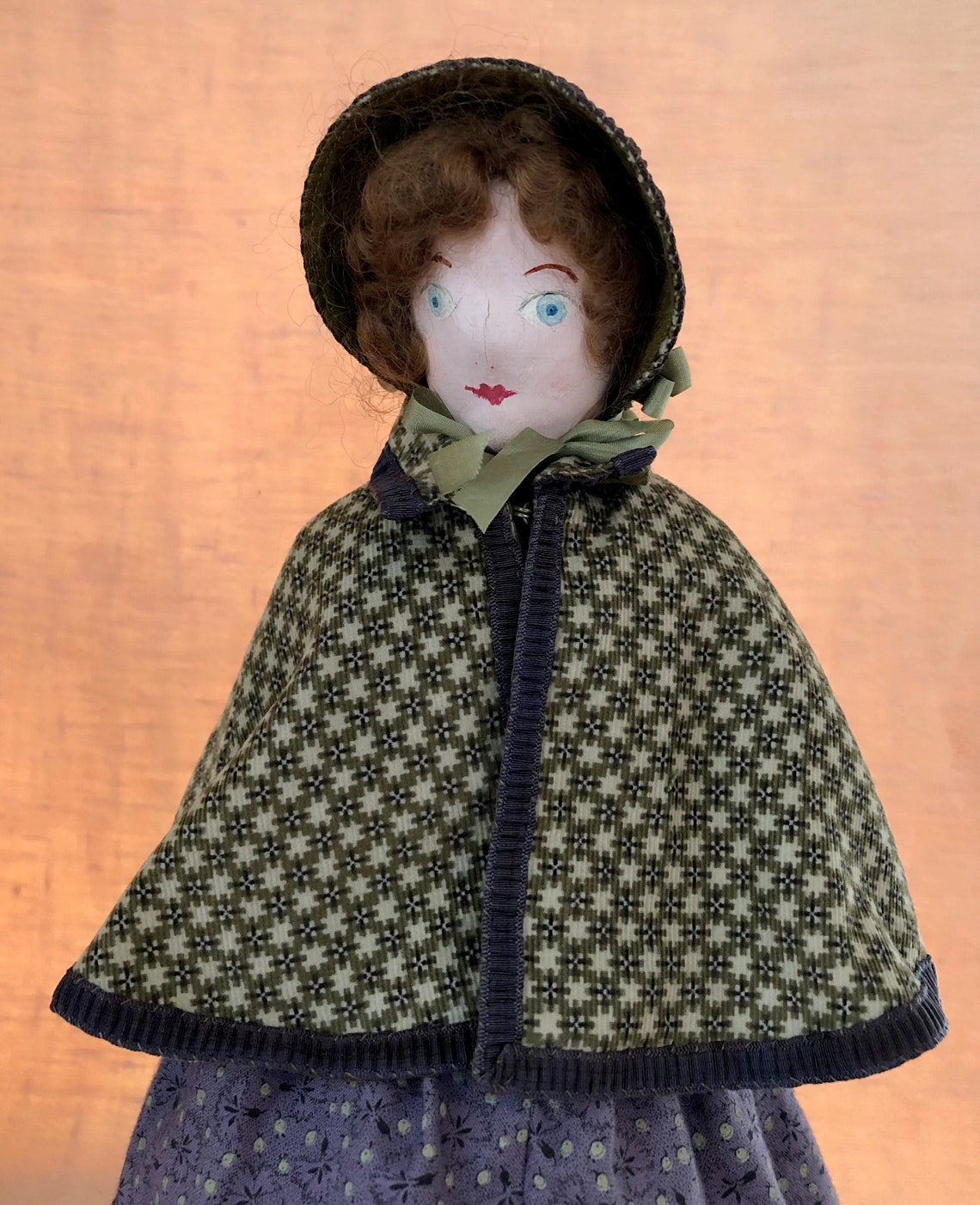 Winter Bonnet & Wrap Ensemble for Your Doll - Etsy
