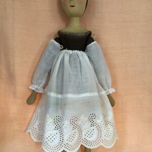 Esther, an Old Wooden Doll in Reproduction Clothing - Etsy