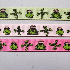 Frog Ribbon, 3/8 Grosgrain Ribbon, Frogs, Animal Ribbon - Etsy