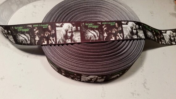 Horror ribbon Zombie Grosgrain Ribbon Night of the living | Etsy