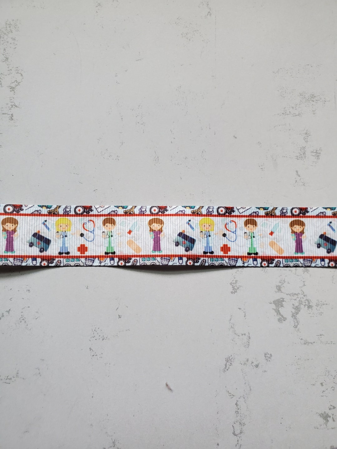 Nurse Ribbon, 1 Grosgrain Ribbon, Doctor Healthcare Rescue, Printed ...