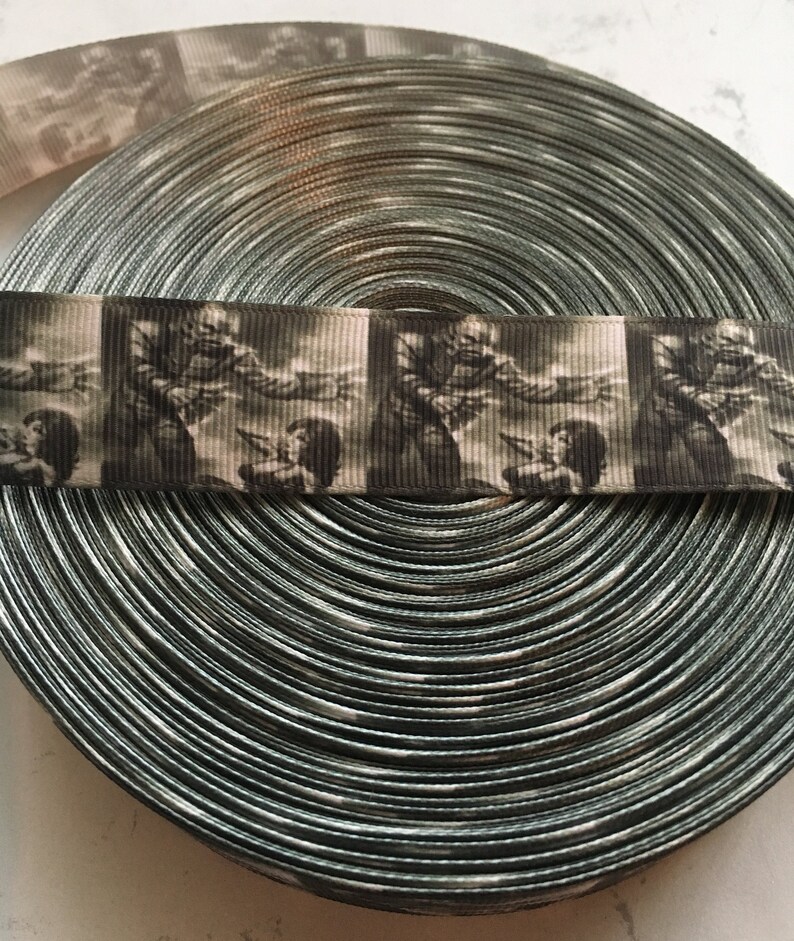 Horror Ribbon Classic Horror Movie Monster Grosgrain Ribbon | Etsy
