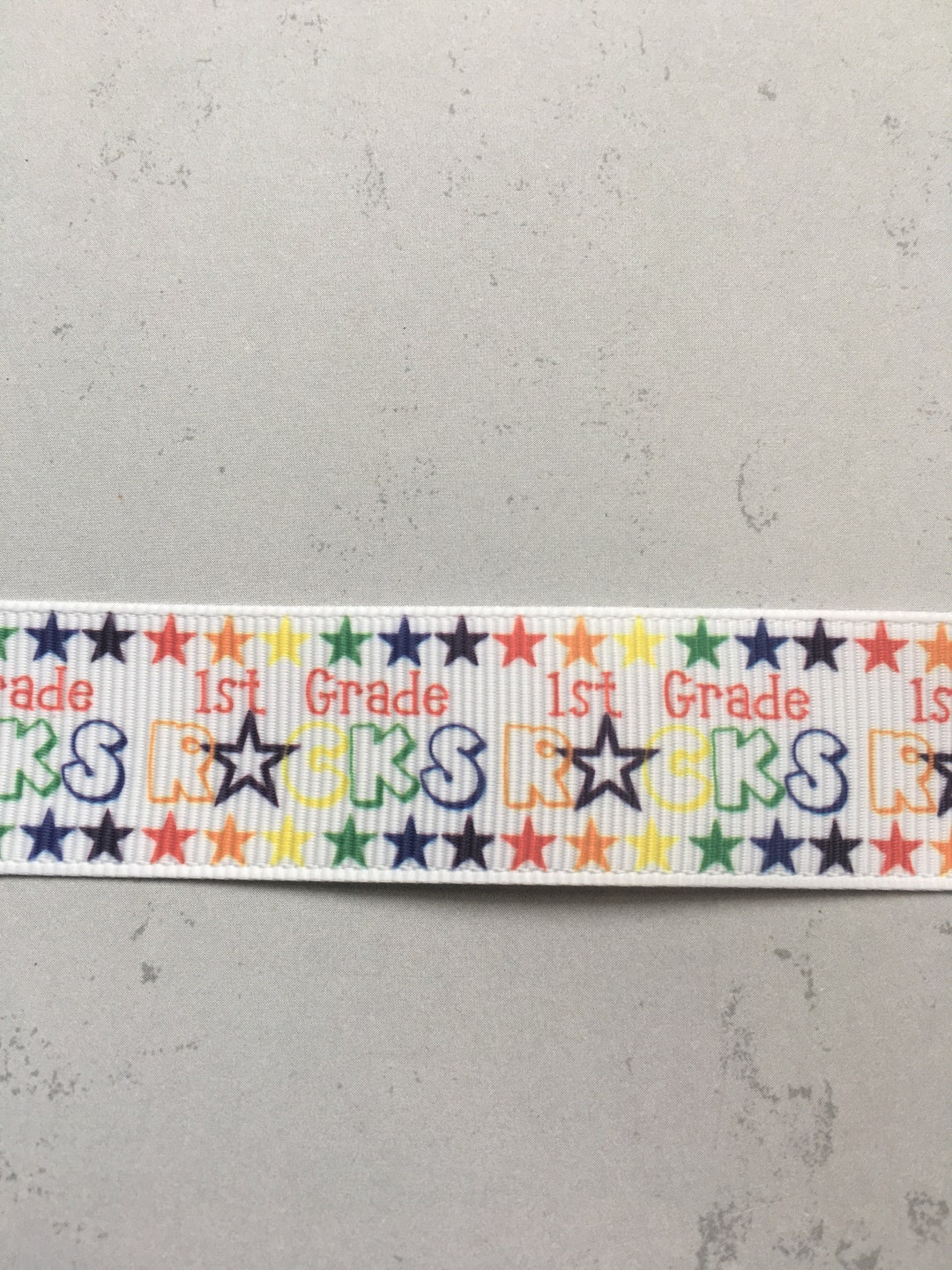 Back to School Ribbon 7/8 Grosgrain Ribbon 1st Grade - Etsy
