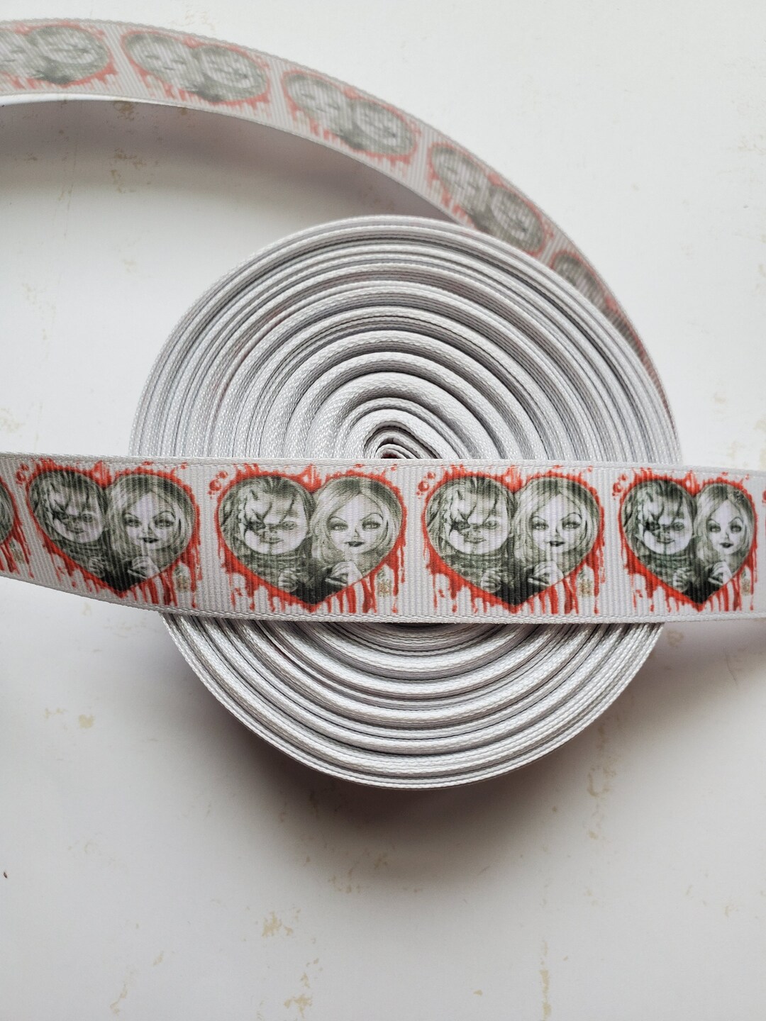 Horror Ribbon, Slasher, Grosgrain Ribbon, Fandom Ribbon, 80s Fandom - Etsy