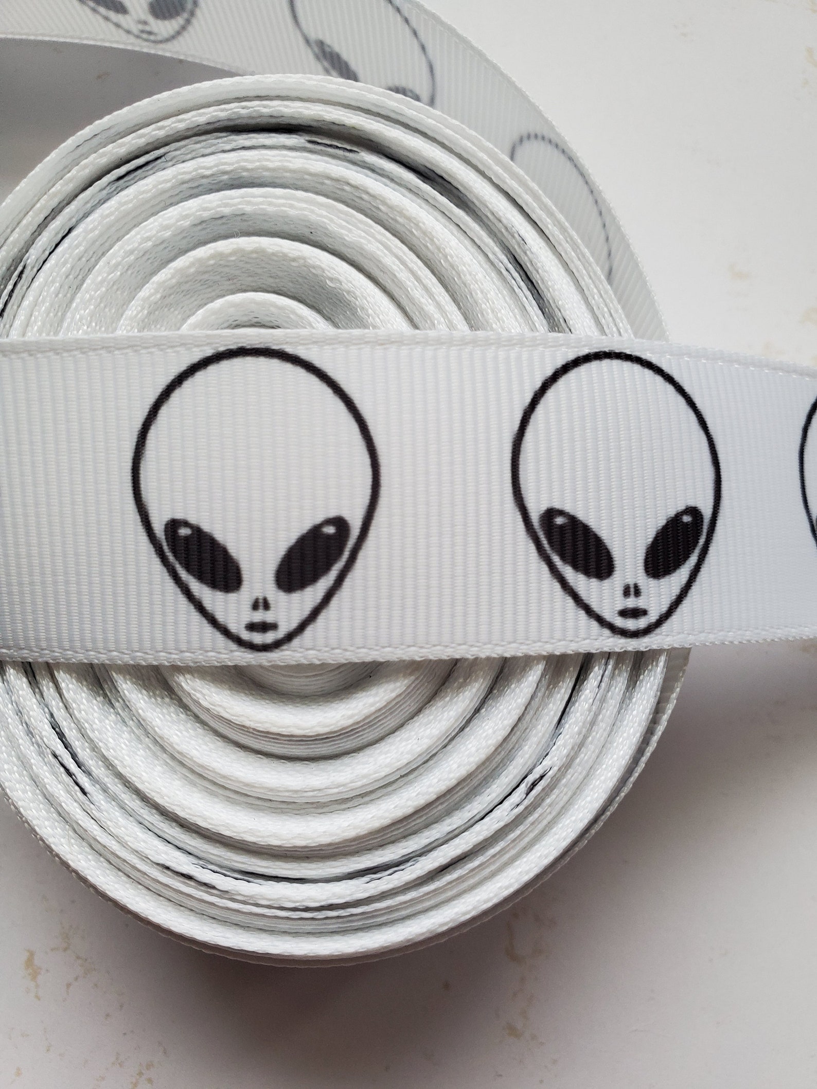 Sci Fi Ribbon Alien Horror Ribbon Grosgrain Ribbon Alien - Etsy