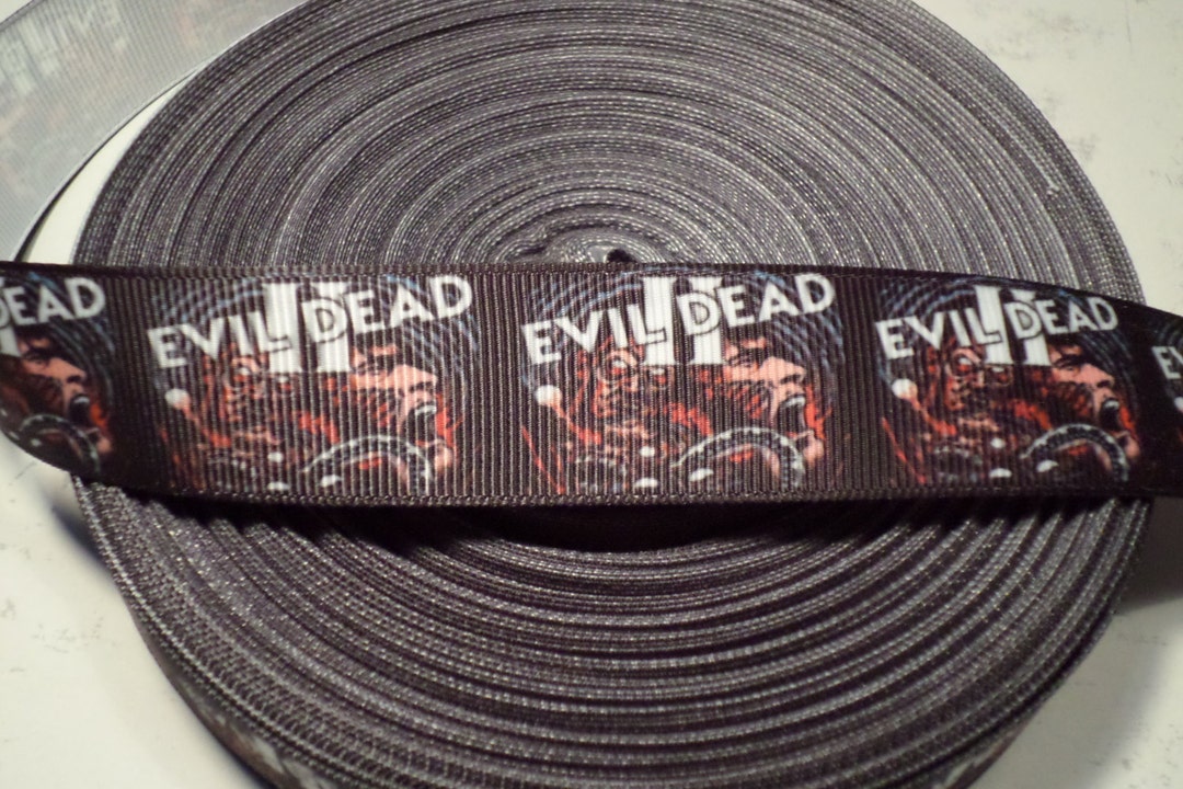 Horror Ribbon, Evil Dead Ribbon, Grosgrain Ribbon, Fandom - Etsy